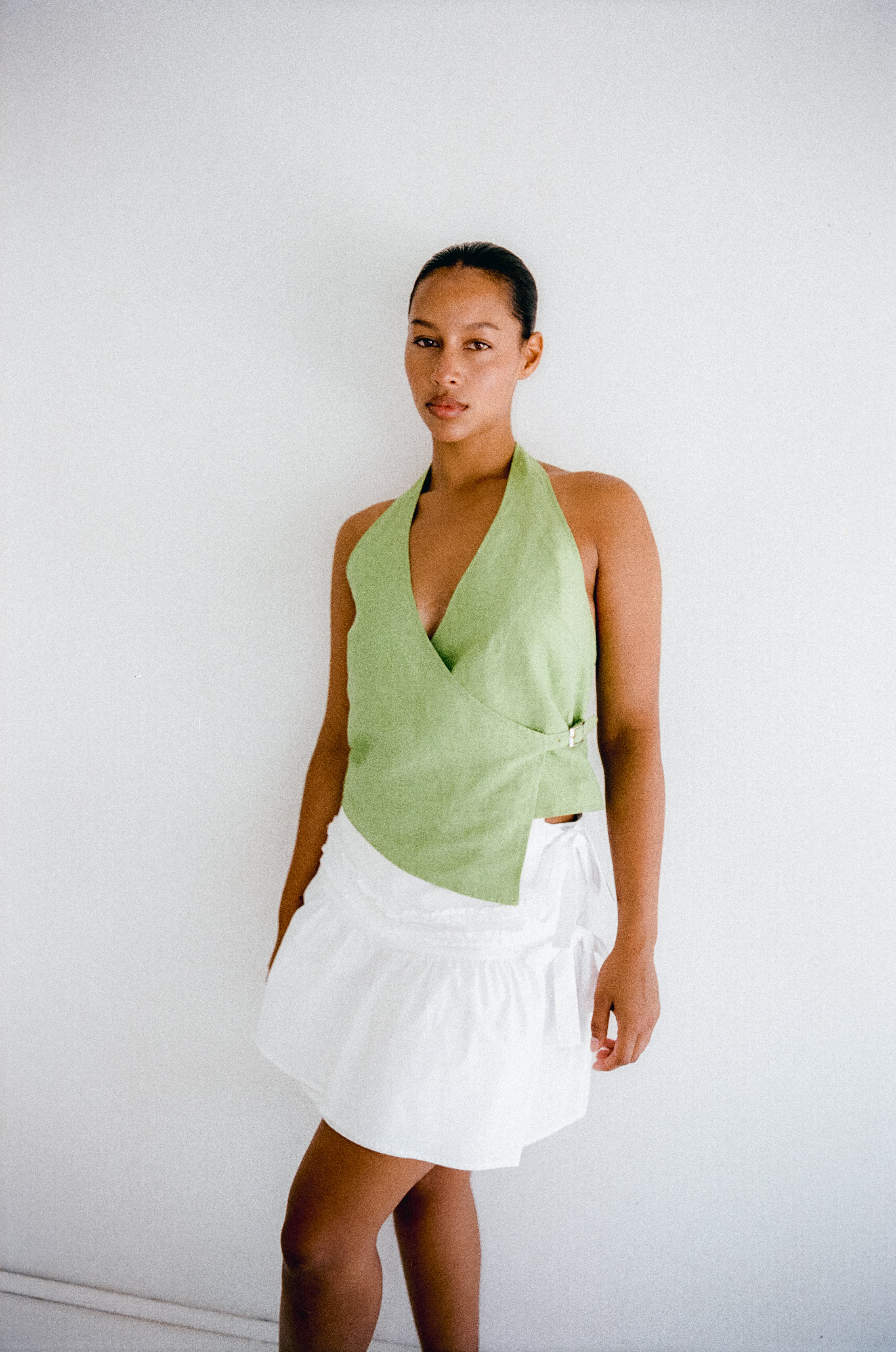 Annika Mini Skirt - Blanc - JUNI